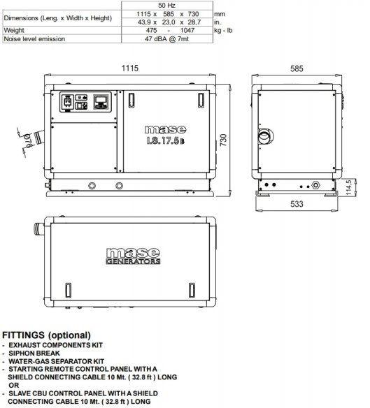 Mase Generator IS 17.5 K